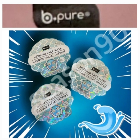B•Pure | Skincare | Set Of 3 Bpure Mermaid Face Mask Peeloff Citrus ...